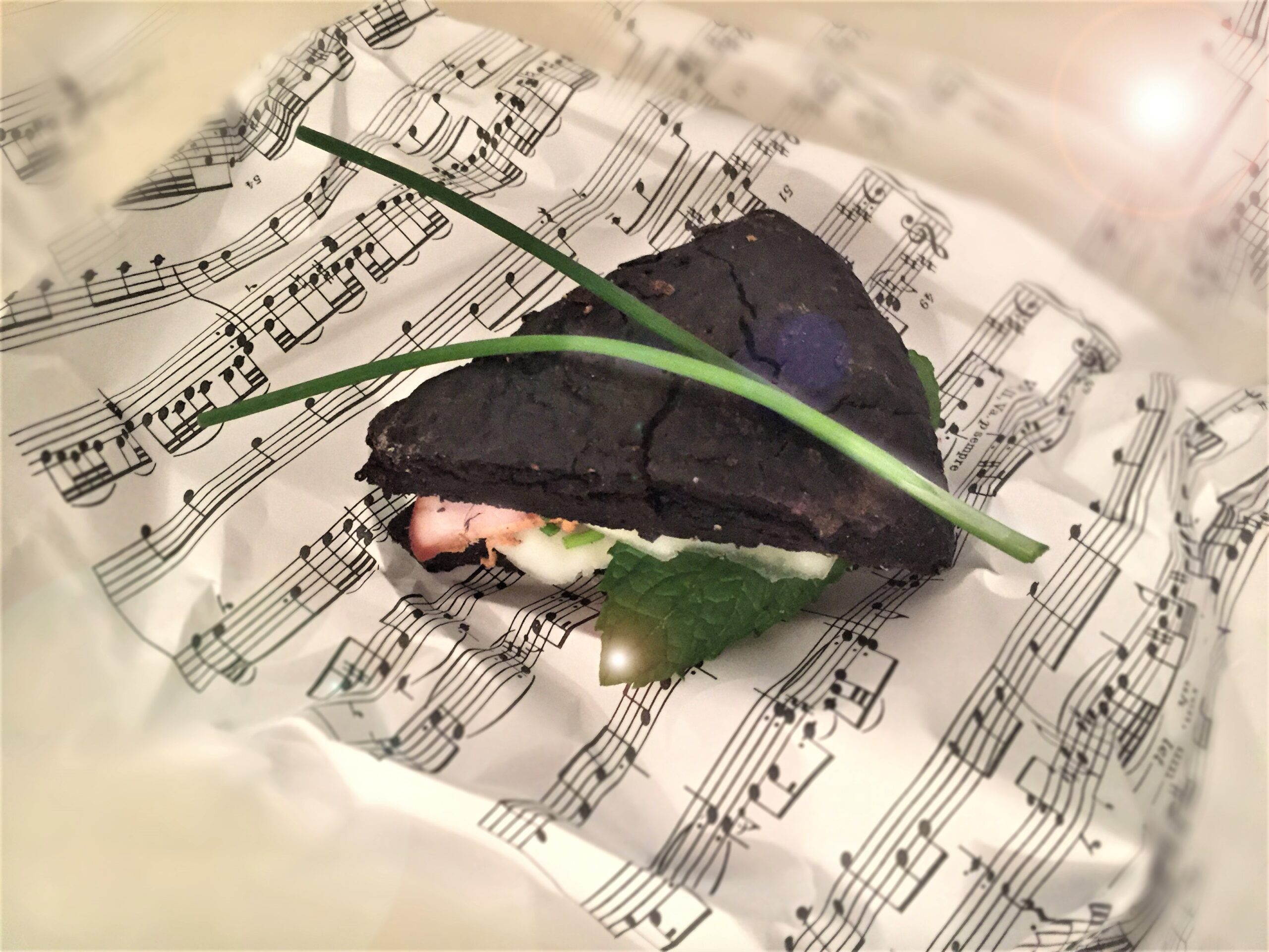 Carob Flat Bread Sandwich - Soprano in the Kitchen